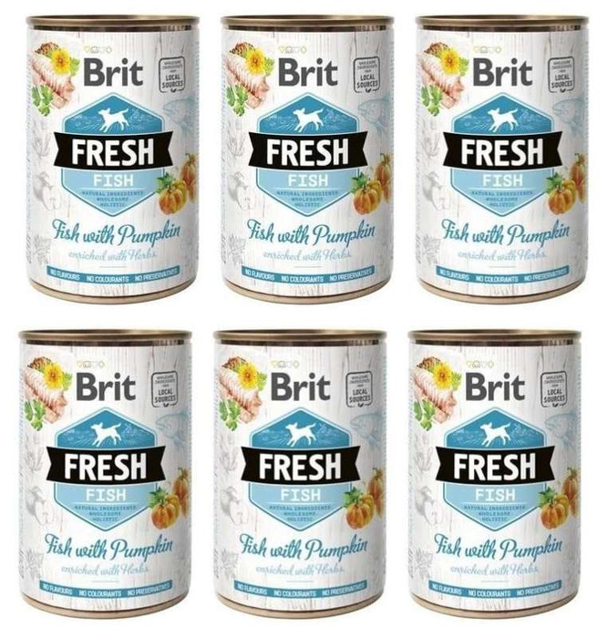 Brit Fresh Fish With Pumpkin Ryba 6x400g | Sklep Zoologiczny Online ...