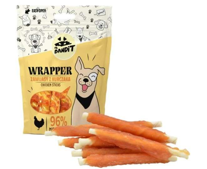 Mr. Bandit Wrapper zawijas z kurczaka 500g Wołowina | Sklep Zoologiczny ...